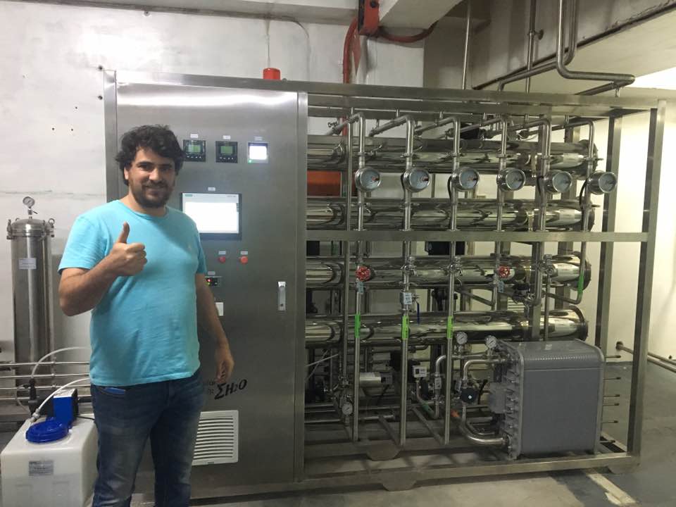 Guatemala 750 LPH Two-Stage RO Pharmaceutical Water System with Full ...